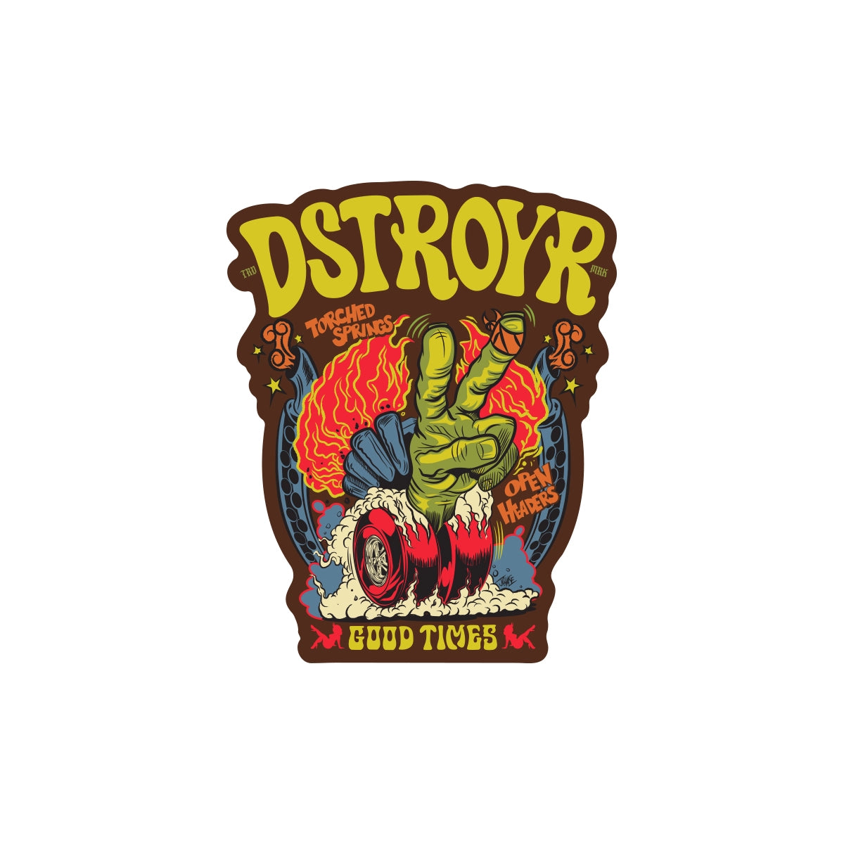 Good Times Sticker | DSTROYR Automotive | 3.7x4.57" – Jon Chase Studios