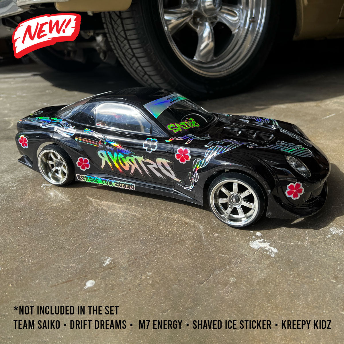 1/10th Scale Holographic RC Sticker Sheet - LAST CALL – Jon Chase Studios