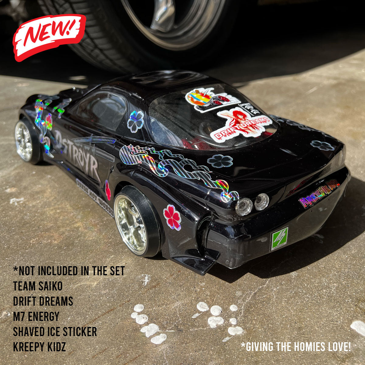 1/10th Scale Holographic RC Sticker Sheet - LAST CALL – Jon Chase Studios