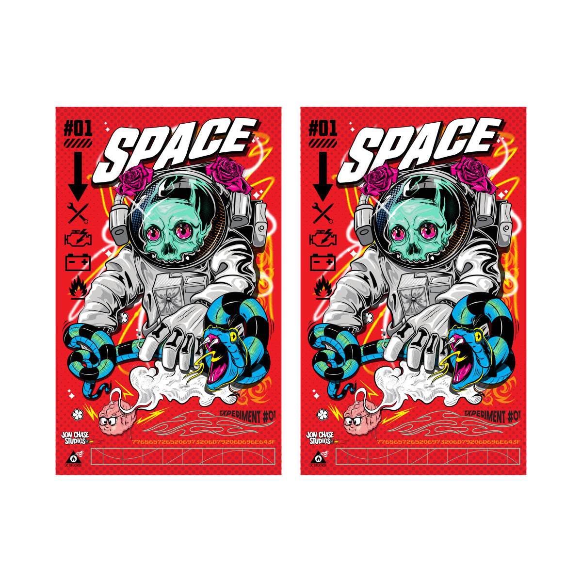 JCS Strolling In Space Sticker Set – Jon Chase Studios